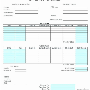 Daily Employee Break Log - quickprintable.com